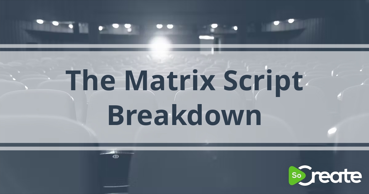 SoCreate - The Matrix Screenplay PDF Download